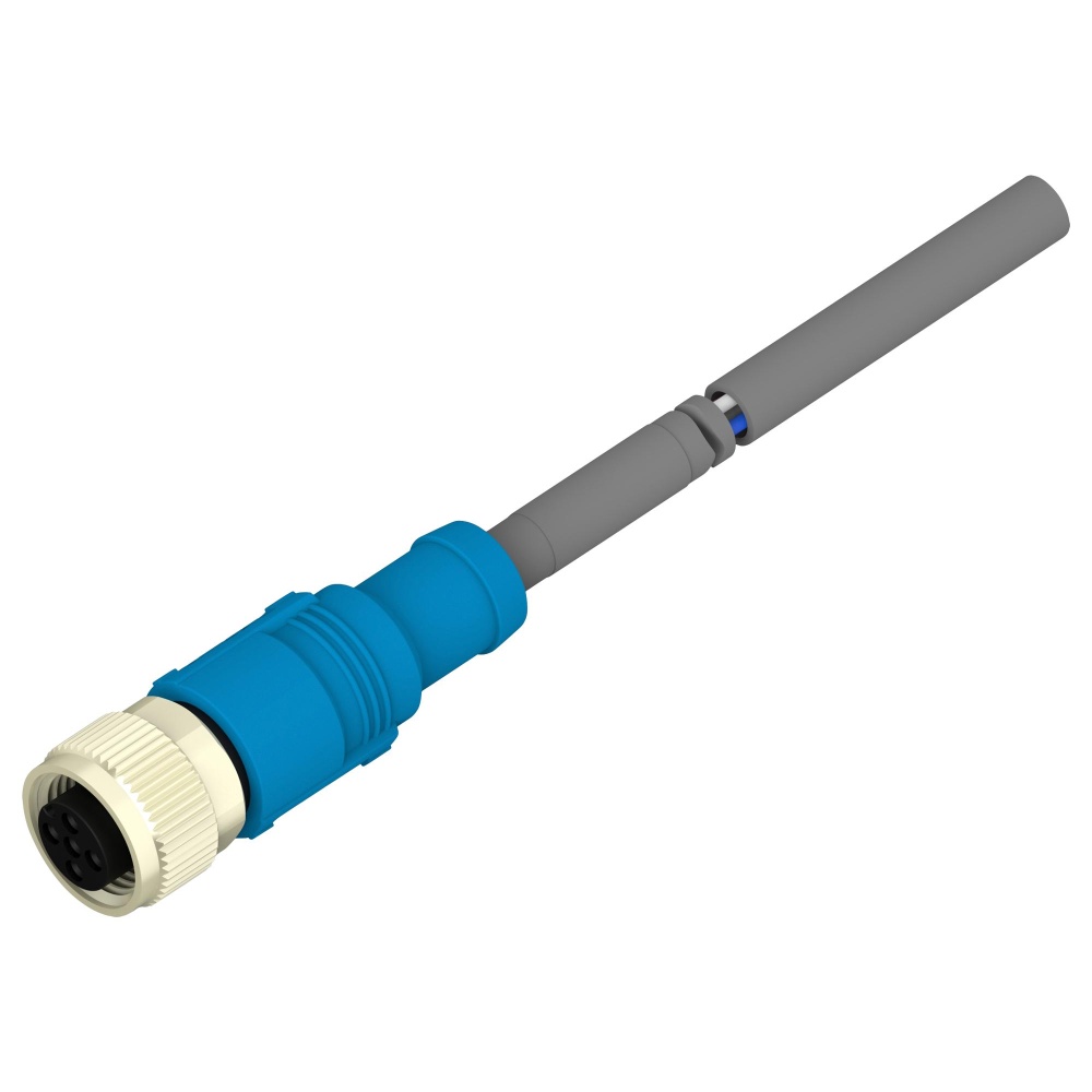 SENSOR CORD 3P M12 RCPT-FREE END 5M T4161320003-005 TE Connectivity ...