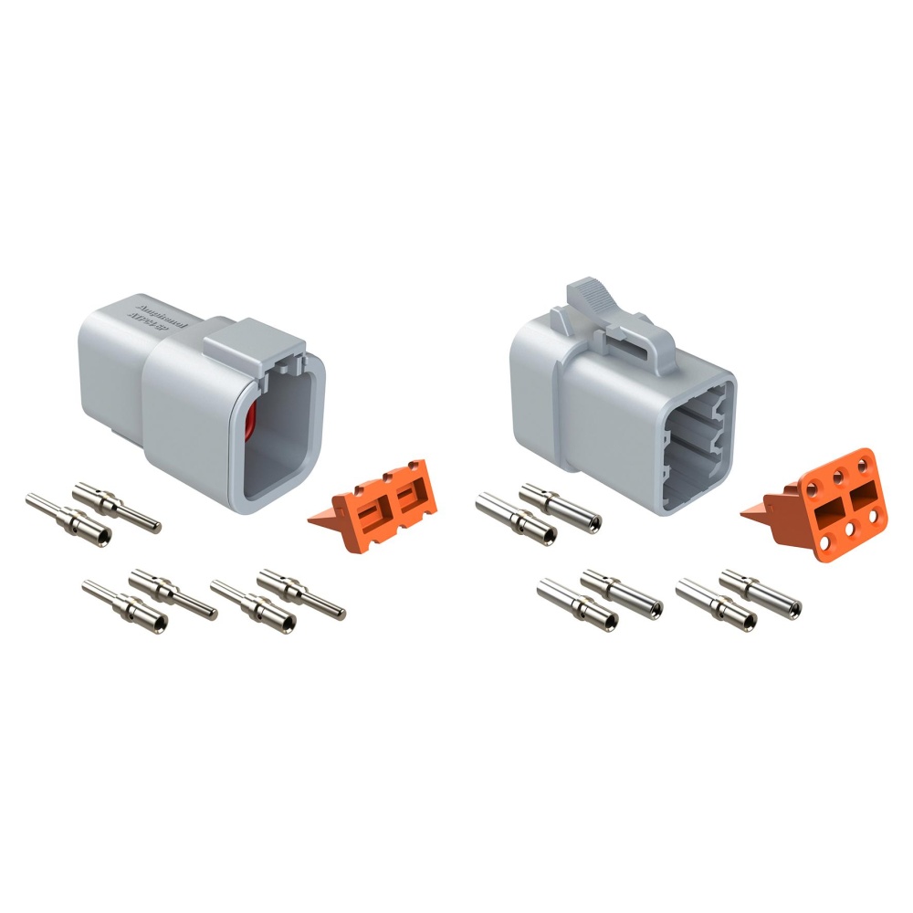 AUTOMOTIVE CONN KIT 6POS PLUG & RCPT ATP6PS-CKIT AMPHENOL SINE/TUCHEL製 ...