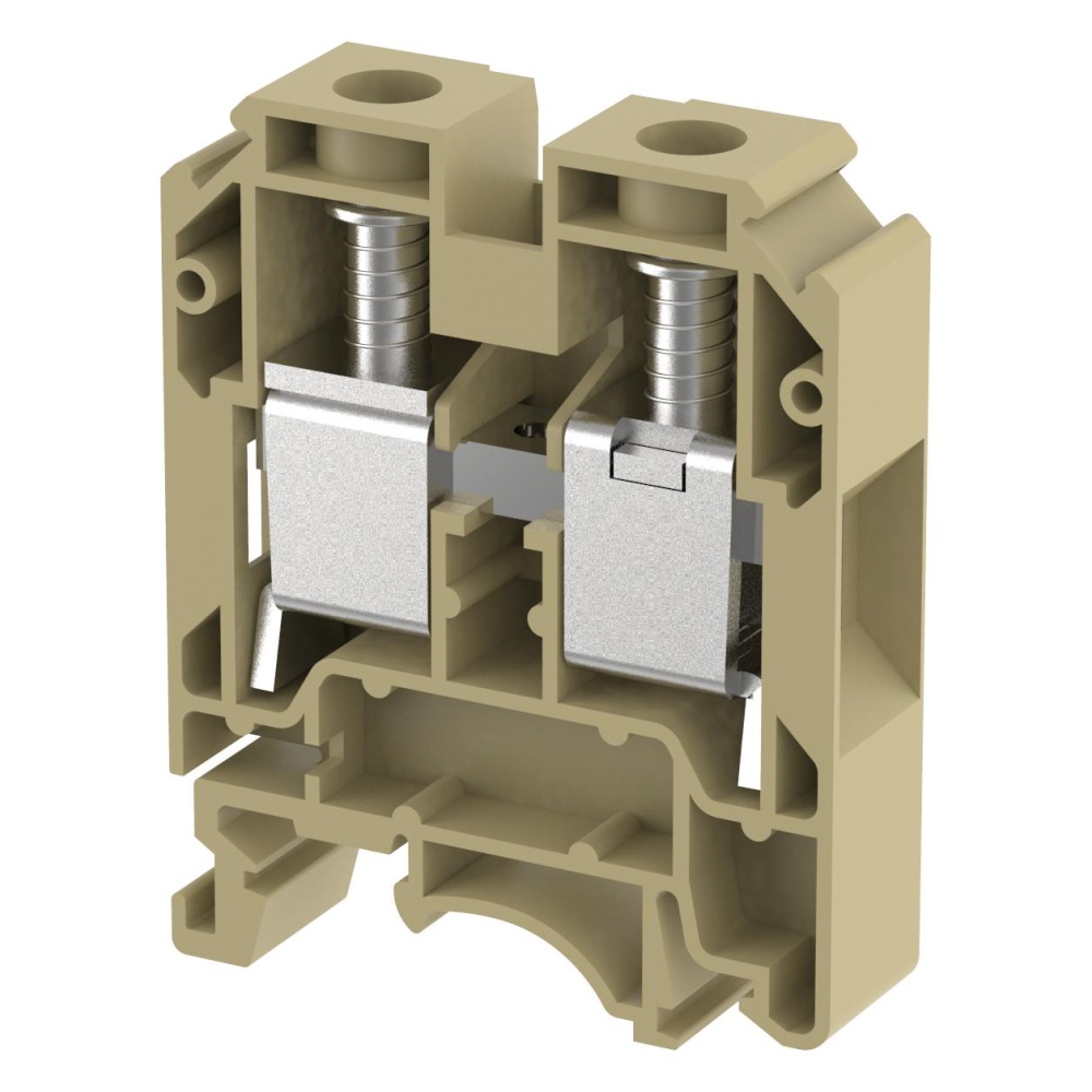 TERMINAL BLOCK DIN RAIL 2POS 2AWG KUT25/ BEIGE ELKAY製｜電子部品・半導体通販のマルツ