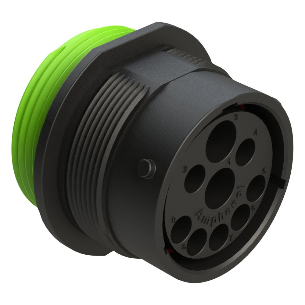 CIRCULAR CONN RCPT 9POS CRIMP AHDP04-24-91PN-WTA AMPHENOL SINE/TUCHEL製 ...