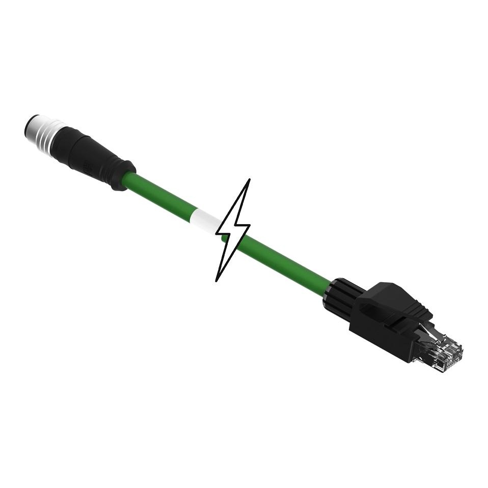 SENSOR CORD 4P M12 RCPT-RJ45 PLUG 2M 1201080203 モレックス製｜電子部品・半導体通販のマルツ