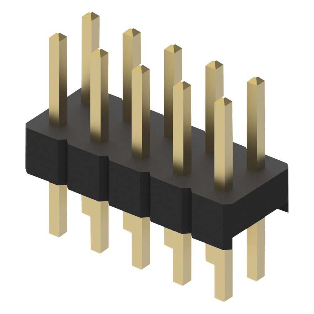 PIN HEADER 2MM 2ROW 16POS THT BF050-16-A-B-0400-0300-L-G GCT (GLOBAL ...