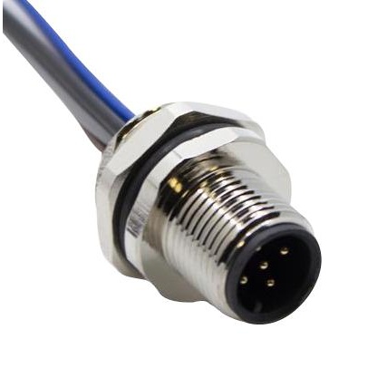 CORDSET PG9 PANEL-MT M12 MALE TO CUT-END 5 C. 0.5M 62AK6841 AI-T00207 ...