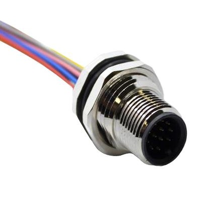 CORDSET PG9 PANEL-MT M12 MALE TO CUT-END 12C. 0.5M 62AK6849 AI-T00215 ...