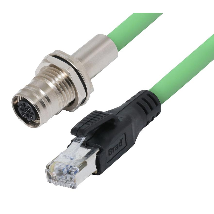 SENSOR CORD 4P M12 RCPT-RJ45 PLUG 0.5M 120406-1041 Molex製｜電子部品・半導体通販のマルツ