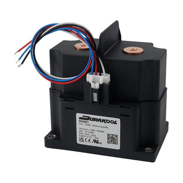 HVDC CONTACTOR SPST-NO-DM 400A 12VDC CHV-401 DURAKOOL製｜電子部品・半導体通販のマルツ