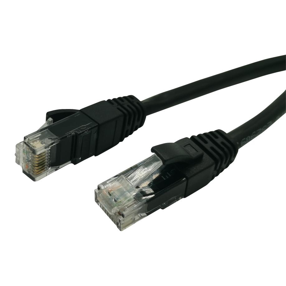 RJ-RJ ETHERNET CABLE ASSEMBLYCAT6ROUNDBLACKOVERMOULDEDUNSHIELDEDLENGTH ...
