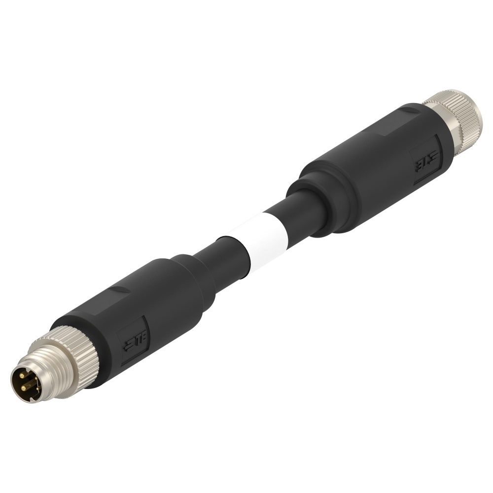 CABLE 4P SPE M8 HYBRID RCPT-PLUG 0.5M TB114CD4722-001 AMP Connectors ...