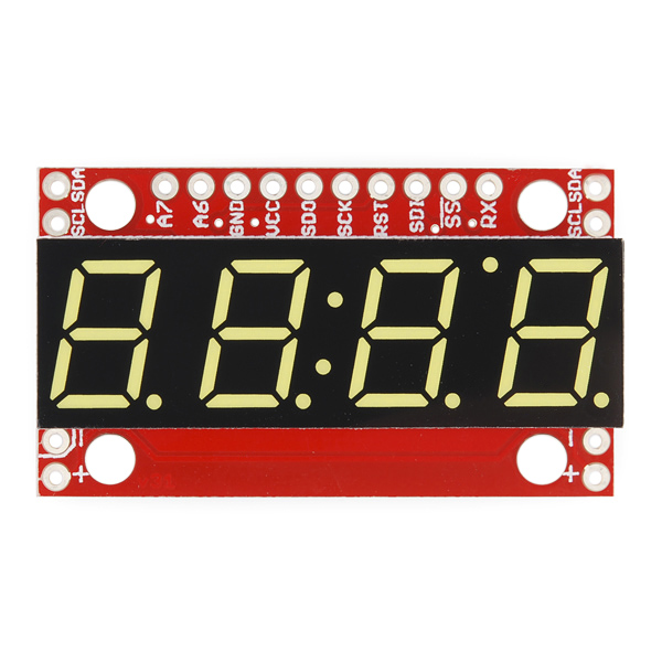 Sparkfun 7 Segment Serial Display Yellow Com 11443 Sparkfun製|電子部品・半導体通販のマルツ