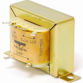 【在庫処分セール】トランス 単相：複巻 1次：100V 2次：12V 100mA 2回路 HTW-1201 TOYOZUMI製｜電子部品・半導体通販のマルツ