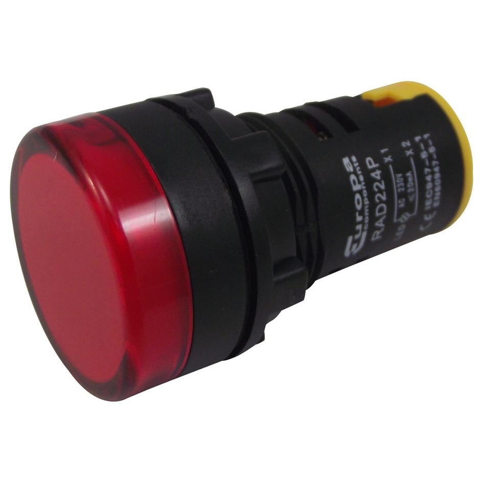 22MM SWITCHES LED PILOT RED 230V RAD224P MULTICOMP製｜電子部品・半導体通販のマルツ