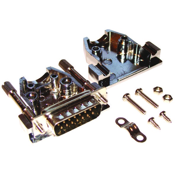 D SUB CONNECTOR KIT PLUG 15 POSITION SOLDER MCD8A15MS-KIT MULTICOMP製｜電子部品・半導体通販のマルツ