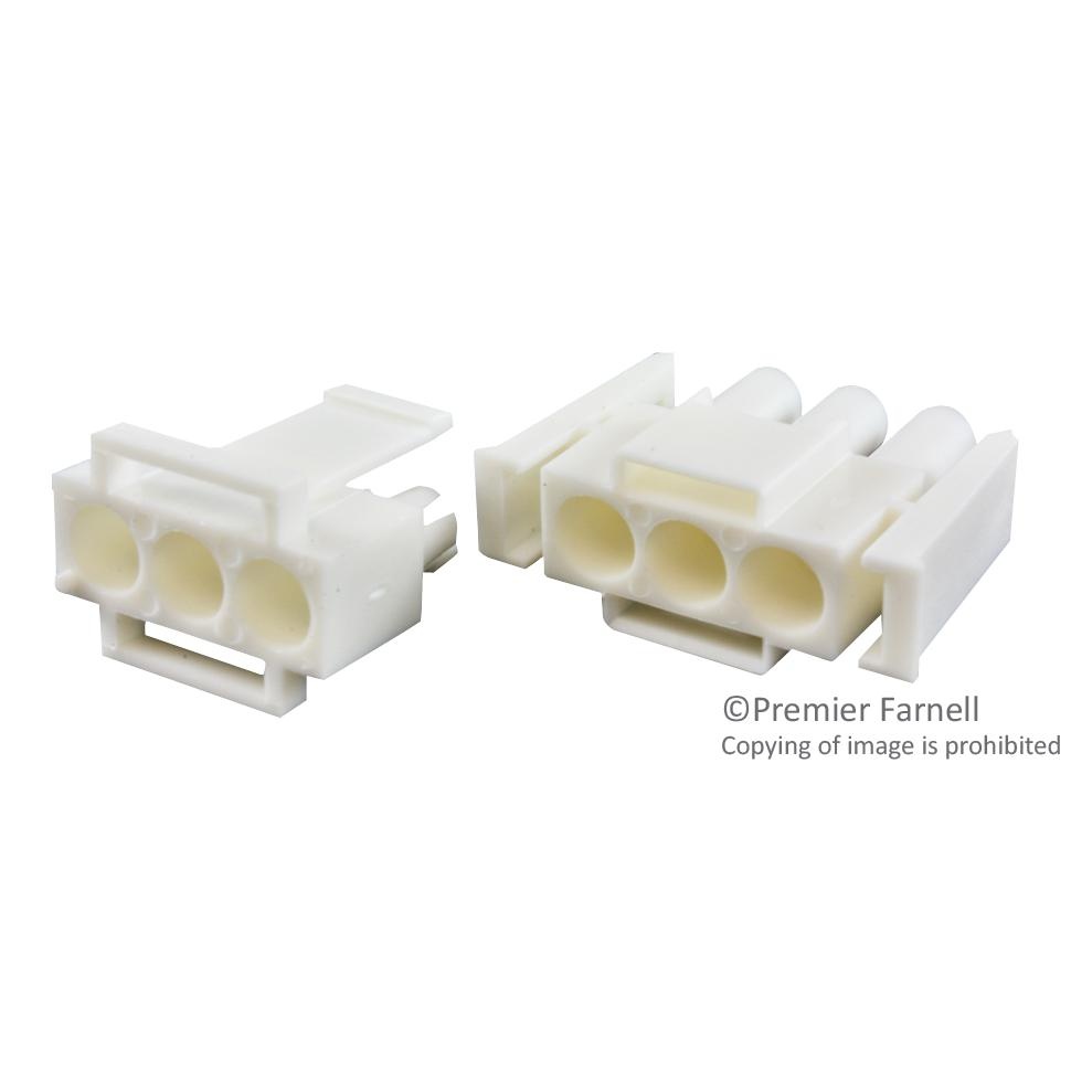 PLUG HOUSING 3POS NYLON GF WHITE 770018-1 TE Connectivity(Tyco Electronics)製｜電子部品・半導体通販のマルツ