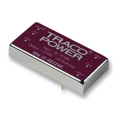 DC/DC Converter 15W 12V/1.3A TEN 15-2412WI Traco Power製｜電子部品・半導体通販のマルツ