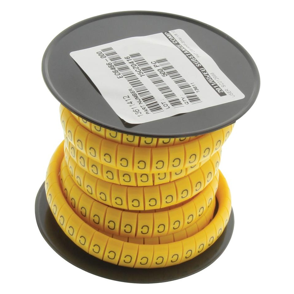 CABLE MARKER K TYPE C REEL500 13611412 TE Connectivity(Tyco Electronics ...