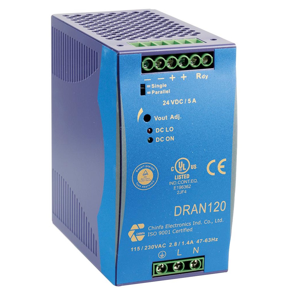 POWER SUPPLY DIN RAIL 24V 120W DRAN120-24A MULTICOMP製｜電子部品・半導体通販のマルツ