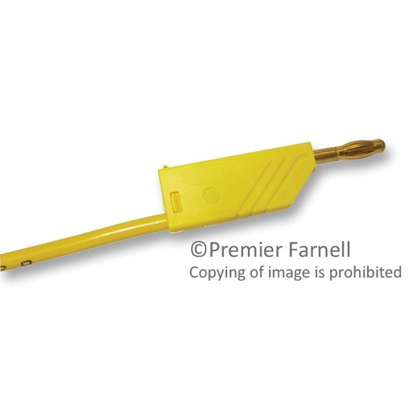TEST LEAD YELLOW 500MM 60V 32A 934061703 HIRSCHMANN TEST AND ...