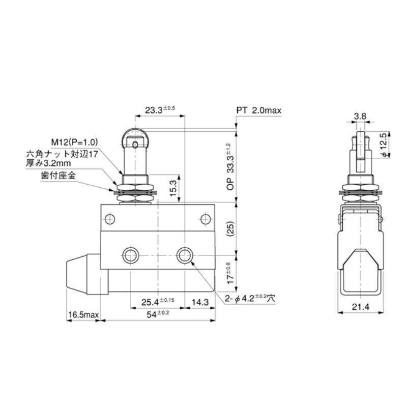 MLミニリミットスイッチ AZ7311 Panasonic製｜電子部品・半導体通販のマルツ